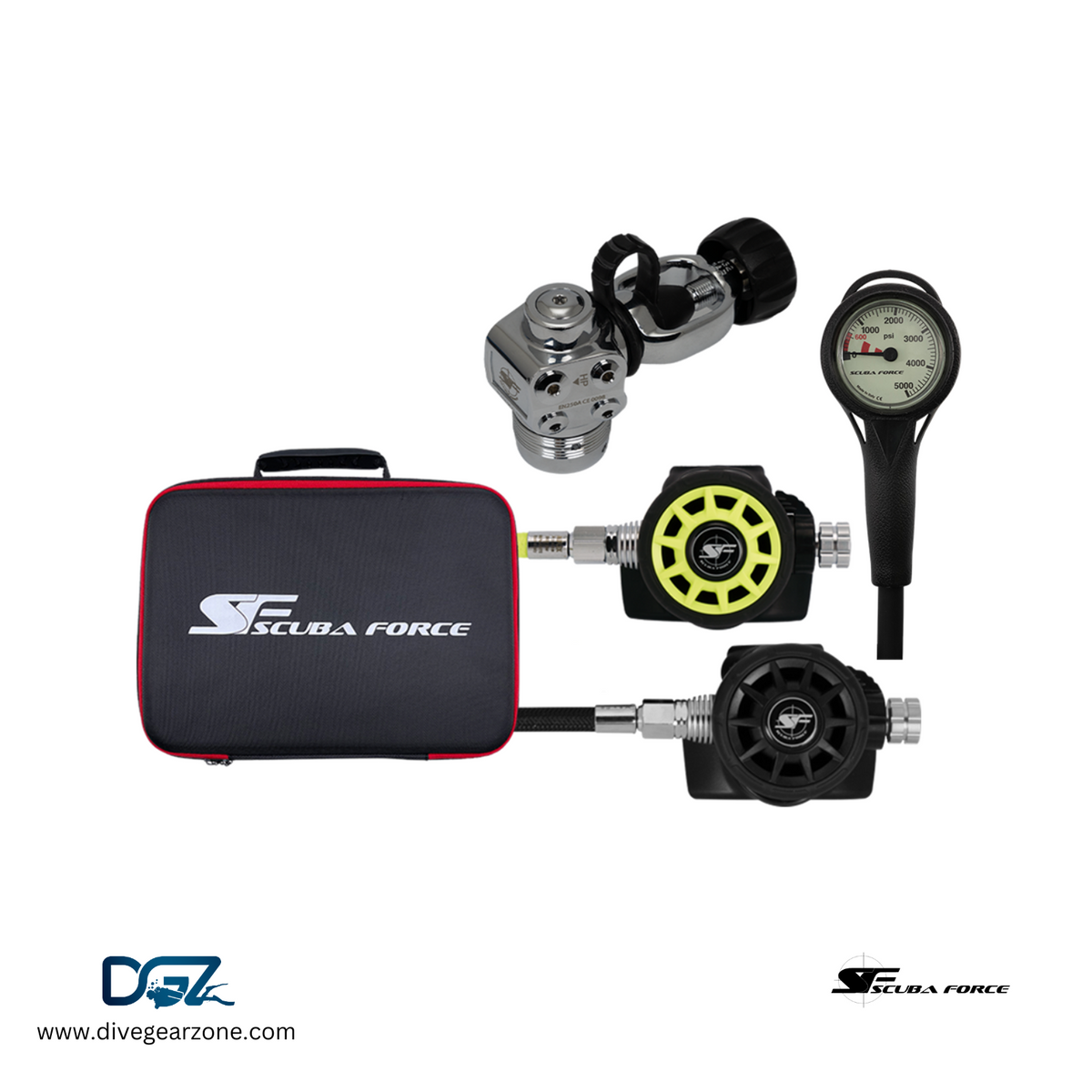 Scuba Force Regulator Recreational Set Complete YOKE – DIVE GEAR ZONE
